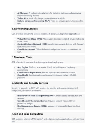 Google Cloud Platform.docx | Cloud Computing | Internet
