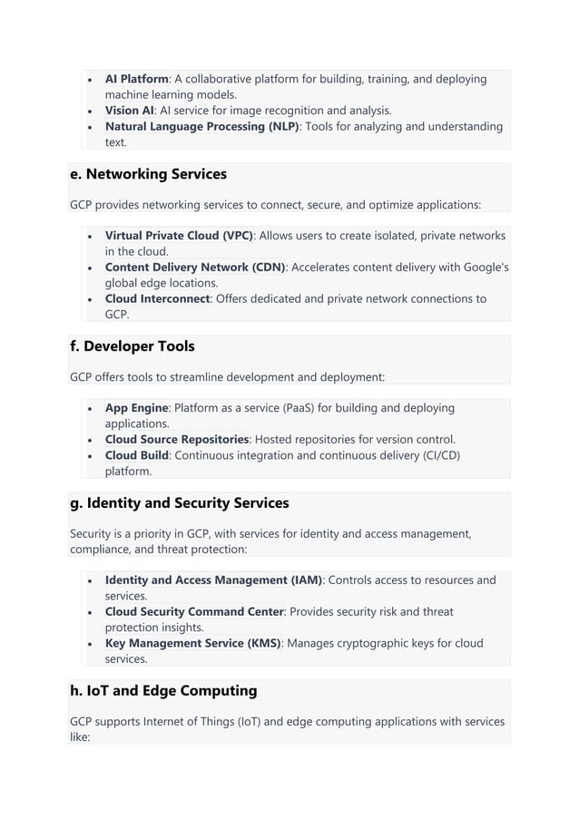 Google Cloud Platform.docx | Cloud Computing | Internet