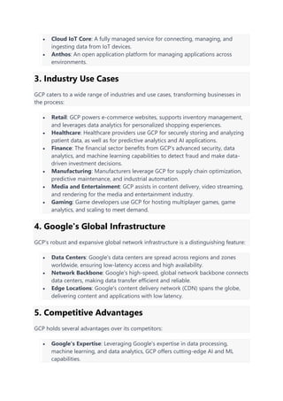 Google Cloud Platform.docx | Cloud Computing | Internet