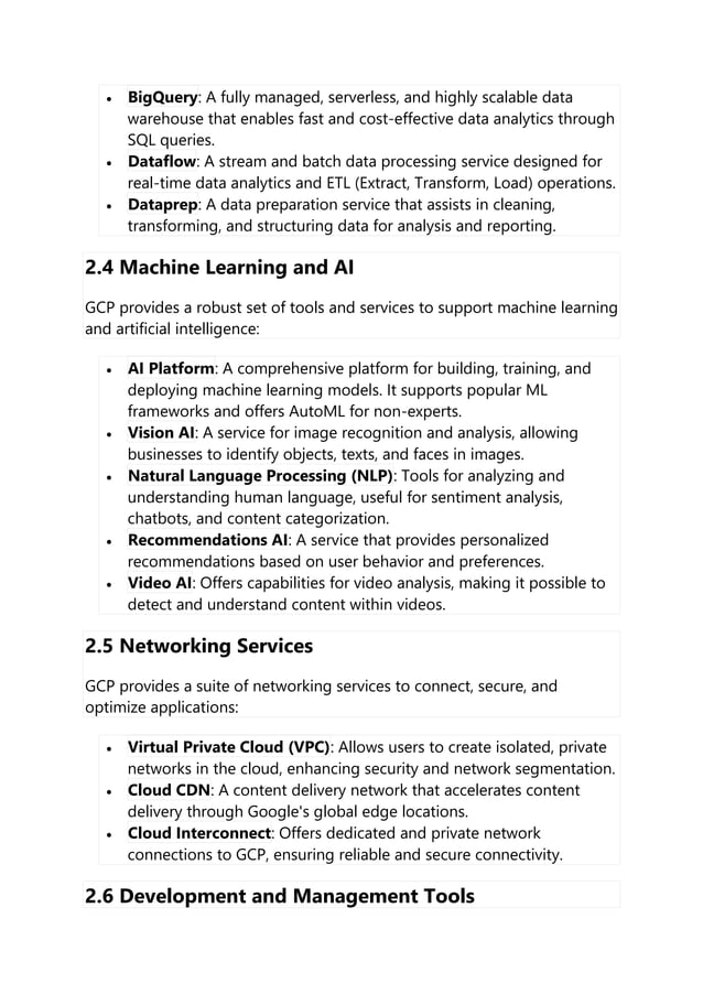 Google Cloud Platform.docx | Cloud Computing | Internet