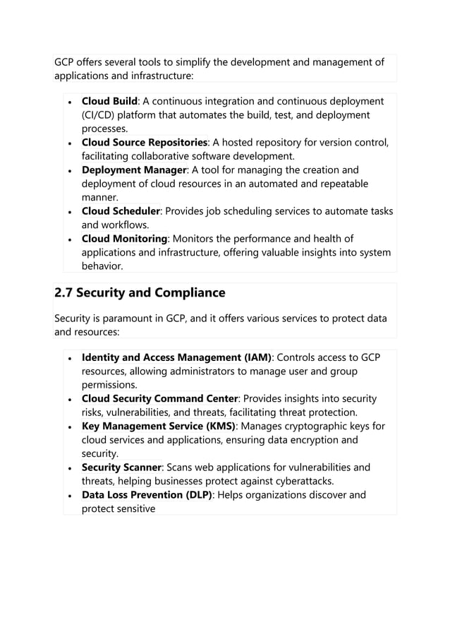 Google Cloud Platform.docx | Cloud Computing | Internet