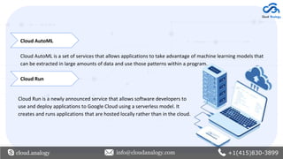 Google Cloud Platform (GCP) At a Glance | PPT