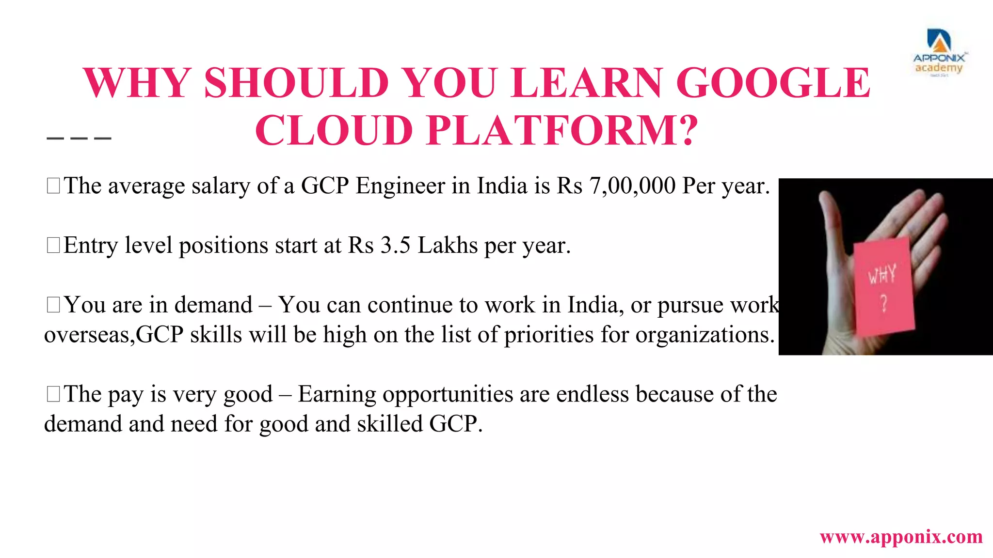 Google cloud platform training course | PPT