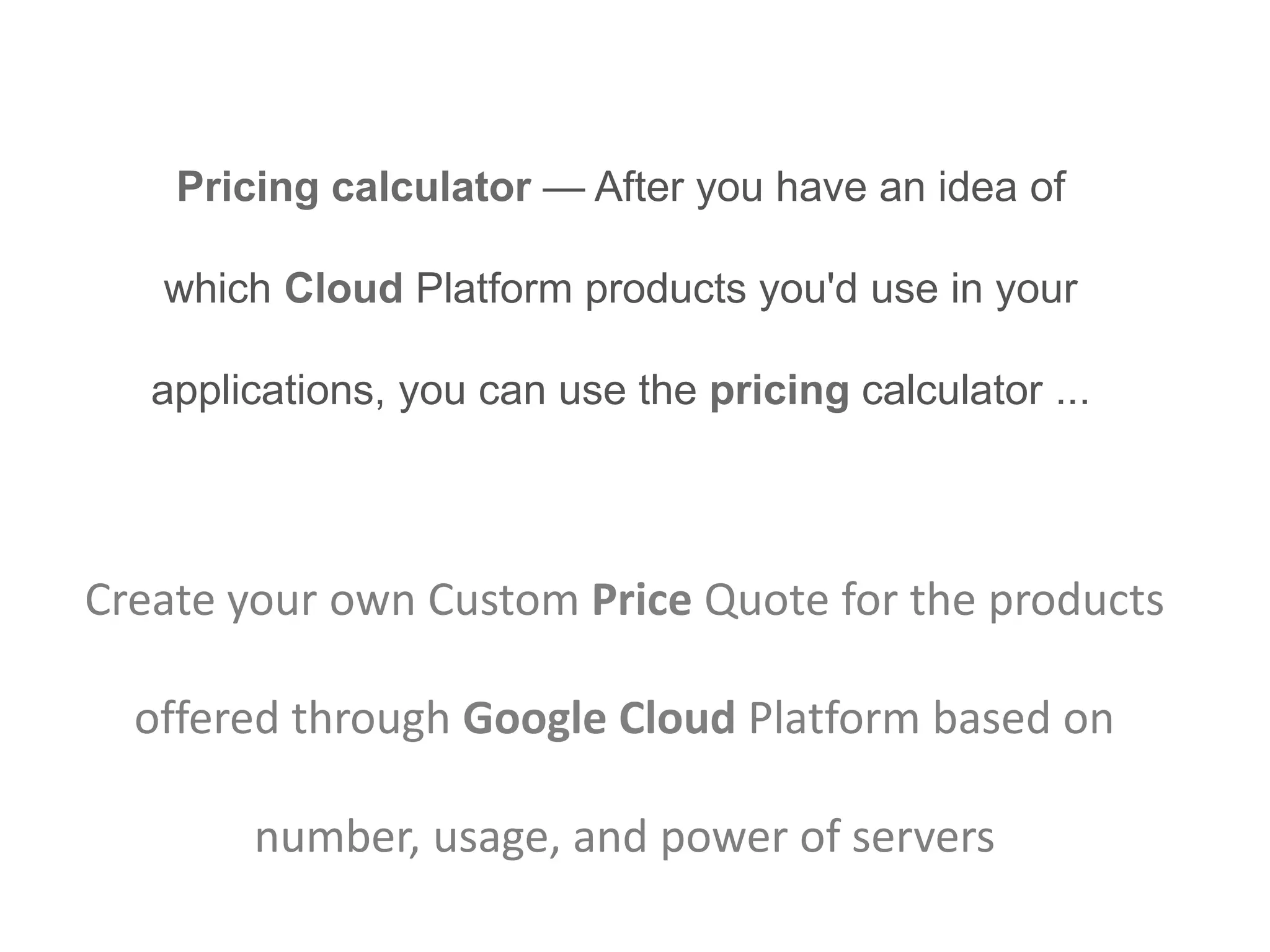 Google Cloud Pricing Calculators | PDF | Cloud Computing | Internet