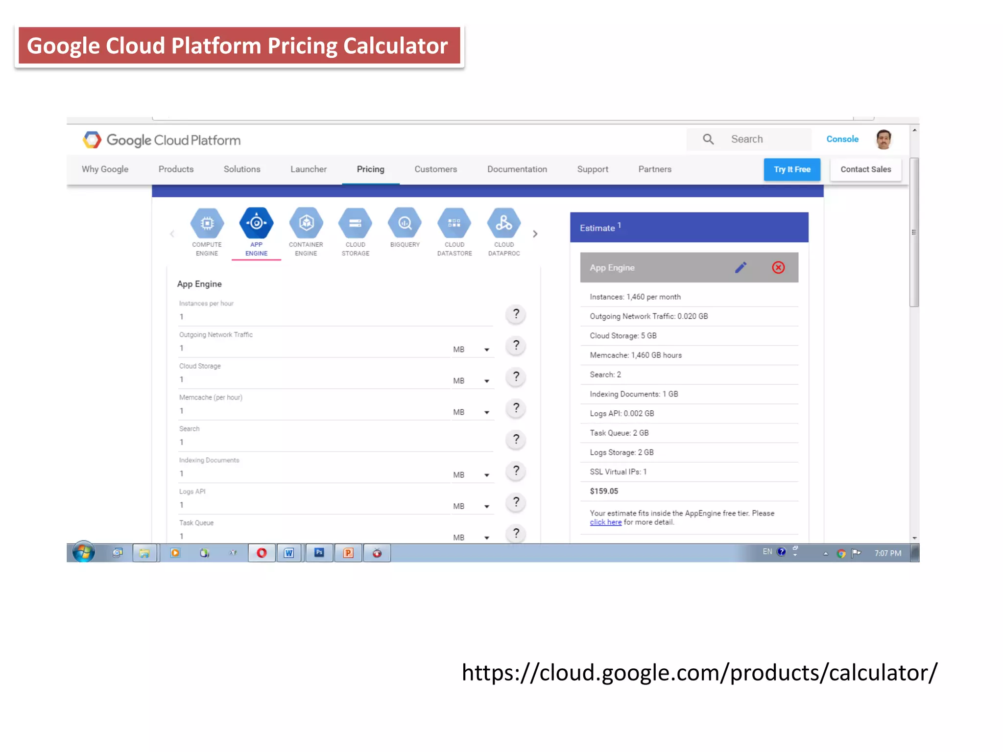 Google Cloud Pricing Calculators | PDF | Cloud Computing | Internet