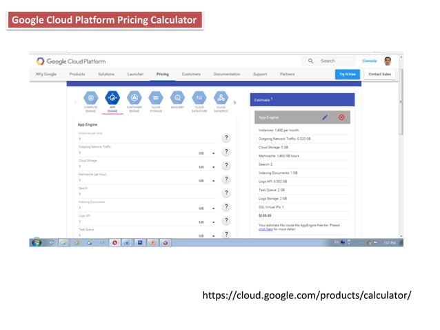 Google Cloud Pricing Calculators | PDF | Cloud Computing | Internet