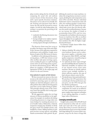 WEBSEARCHFORAPLANET: THEGOOGLECLUSTER ARCHITECTURE | PDF