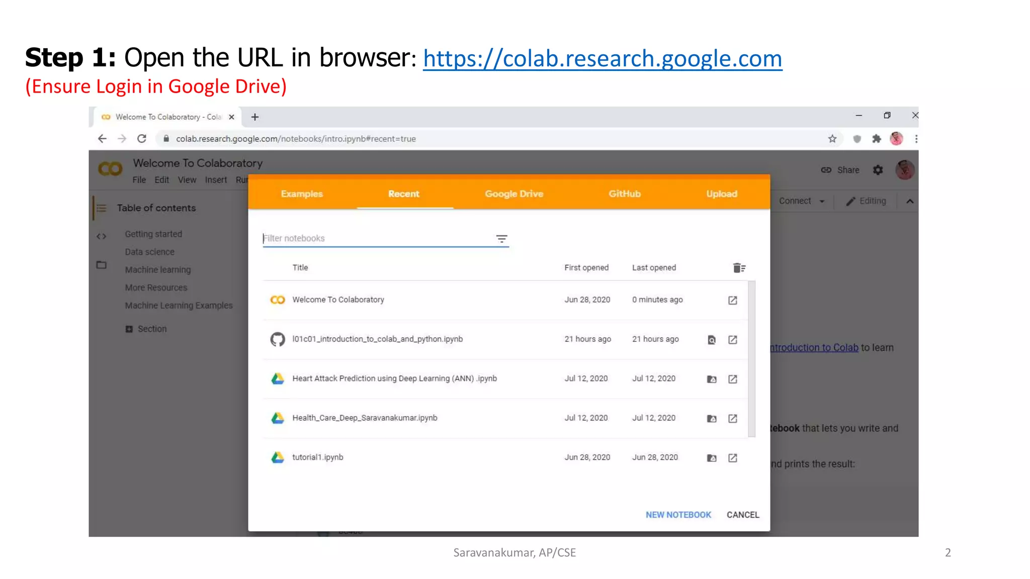 Google colab get started | PPTX