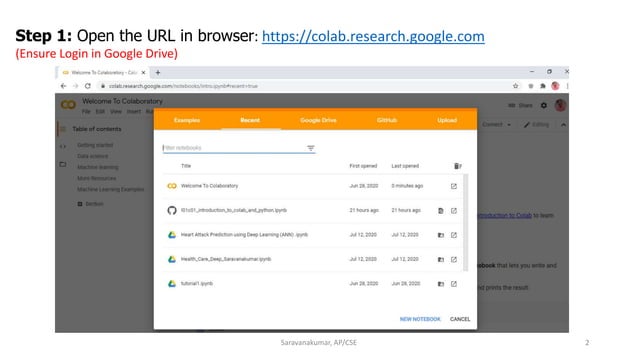 Google colab get started | PPTX | Technology & Computing