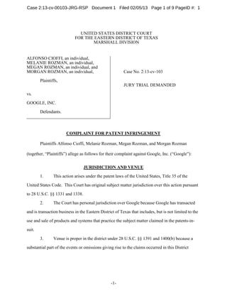 Песочница Chrome нарушает три патента | PDF