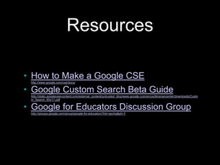Google CSE | PPT
