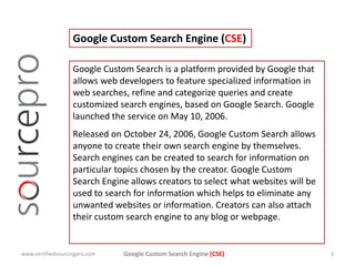 Google Custom Search Engine | PPT