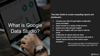Google Data Studio for SEO | PPT