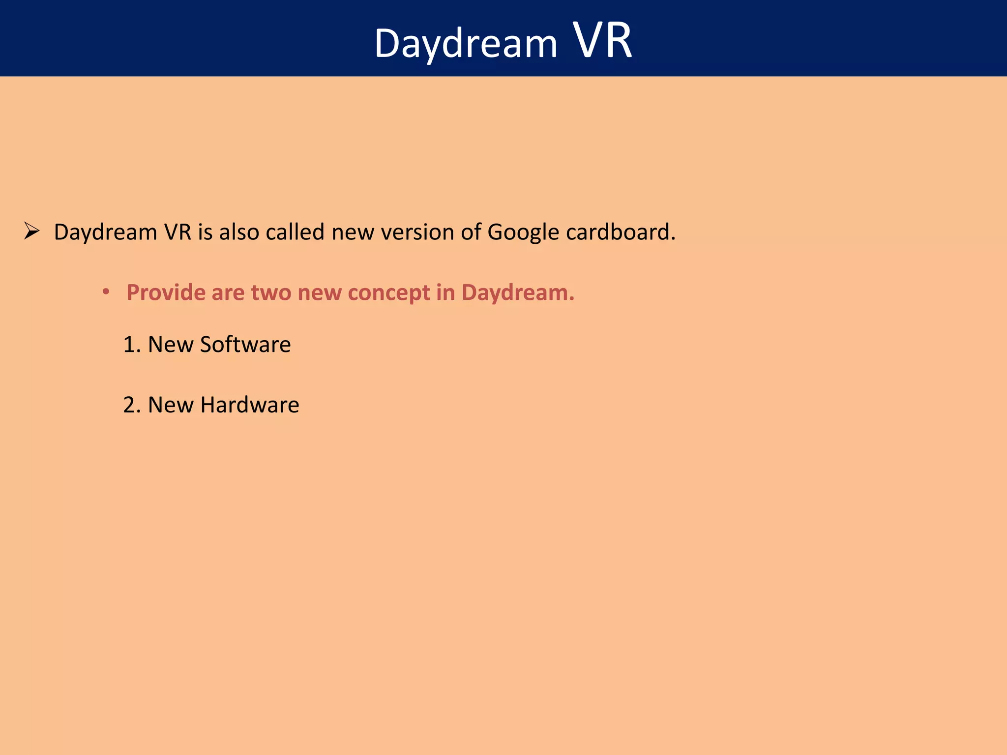 Google daydream vr | PPT