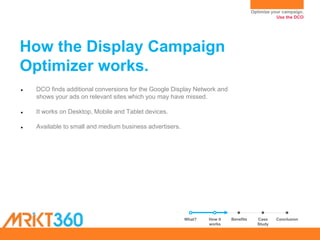 Google Display Network Campaign Optimizer | PPT