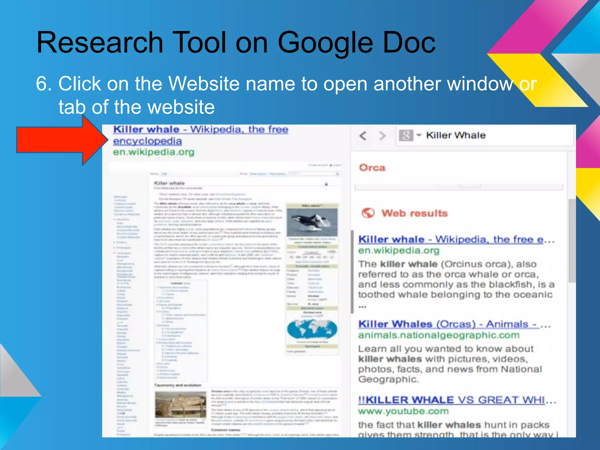Google doc research | KEY