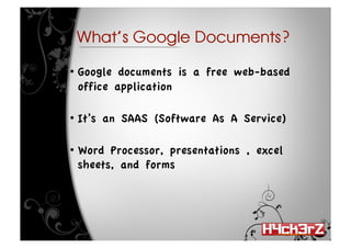 Google Docs | PPT