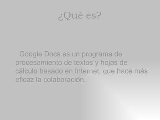 Google Docs | PPT
