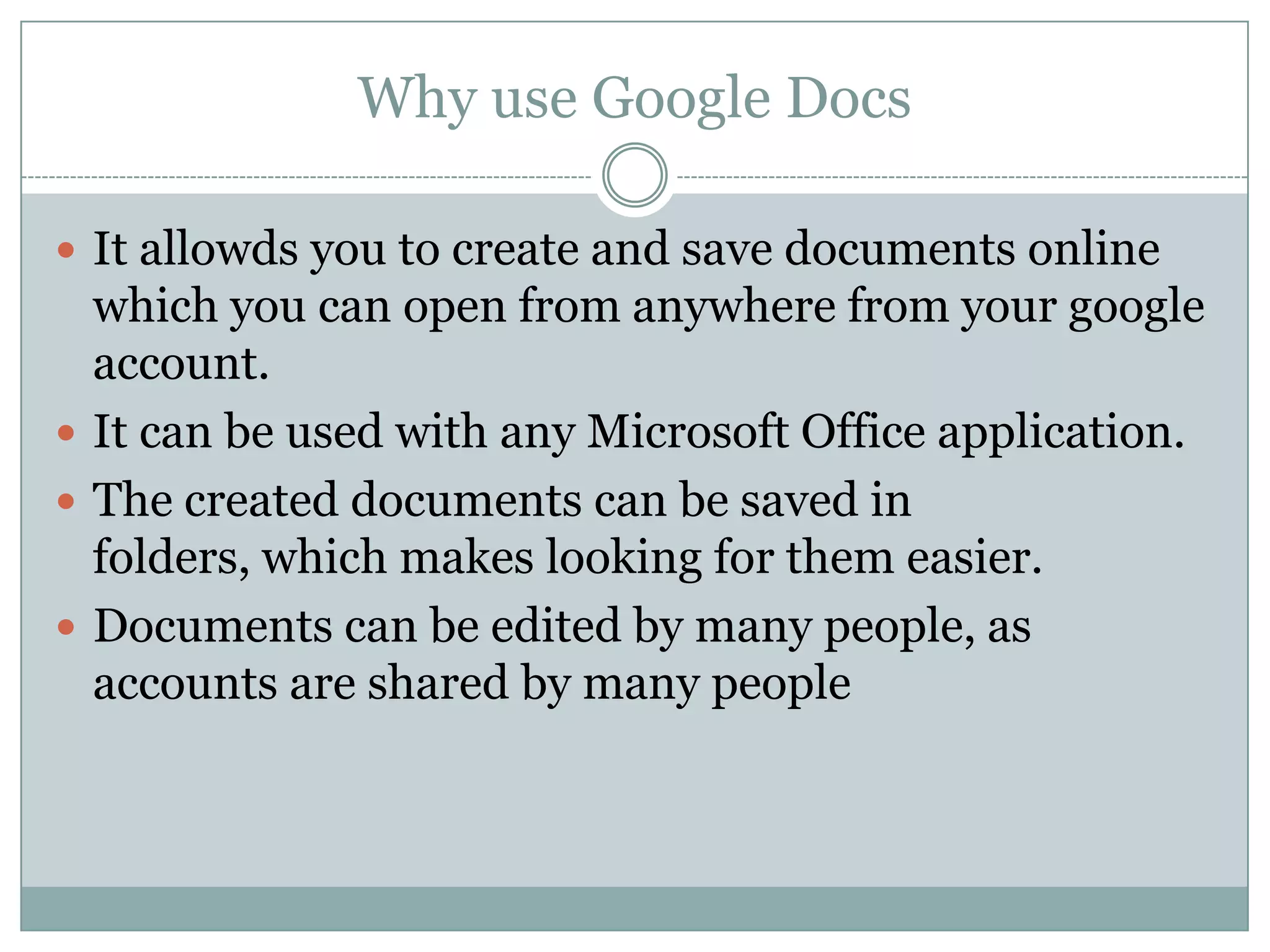 Google docs | PPT