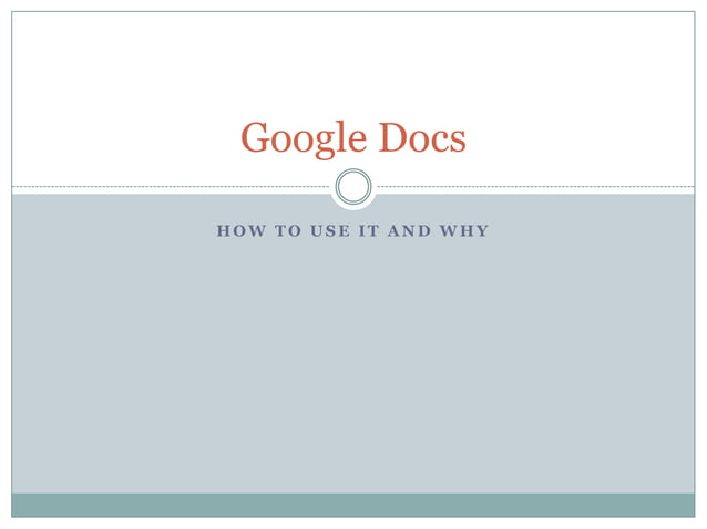 Google docs | PPT