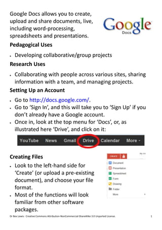 Google Docs | PDF