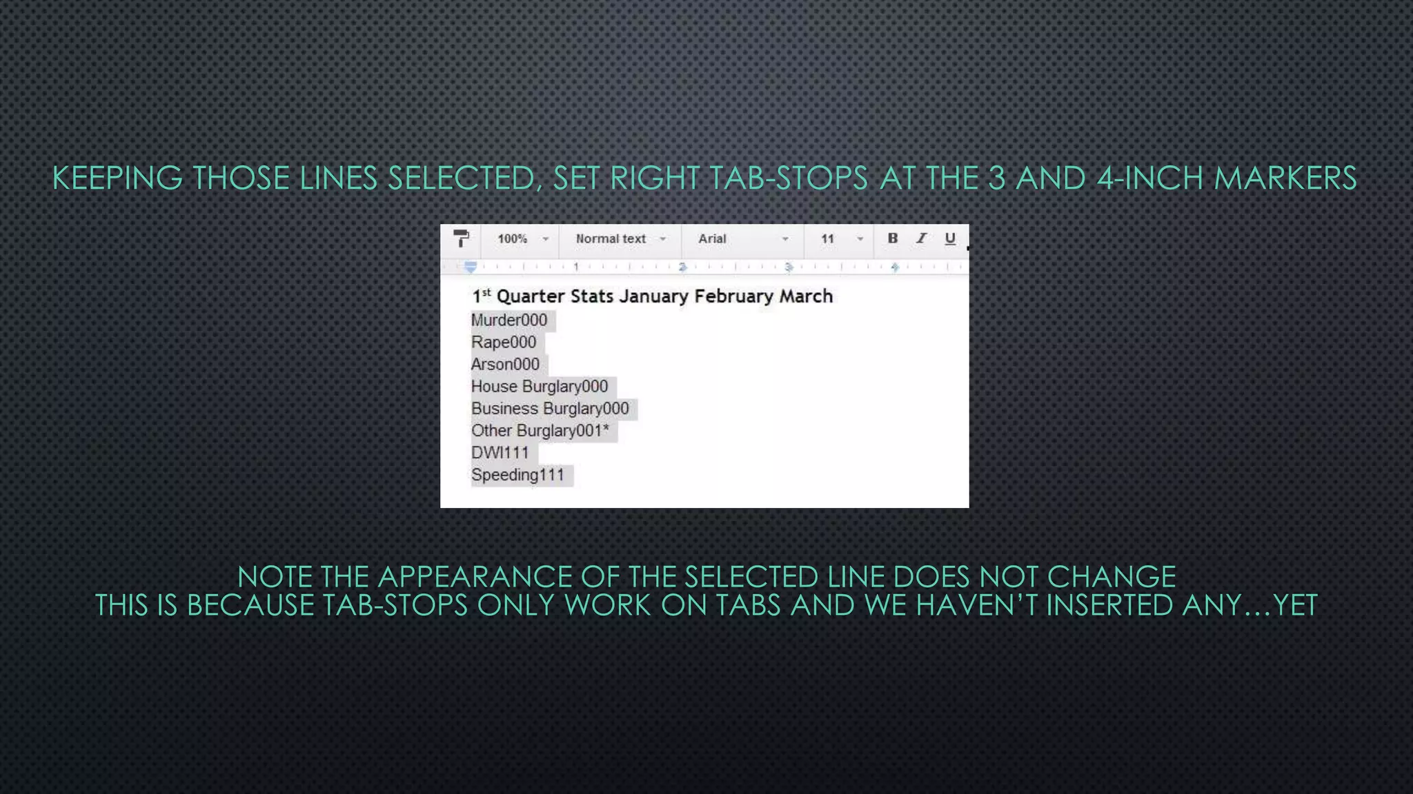 Google docs Formatting Exercise | PPT Google docs Formatting Exercise | PPT