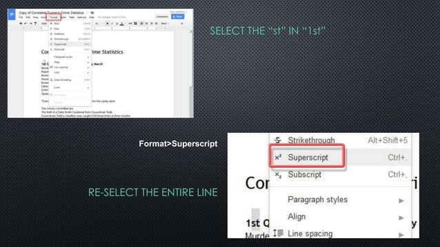 Google docs Formatting Exercise | PPT