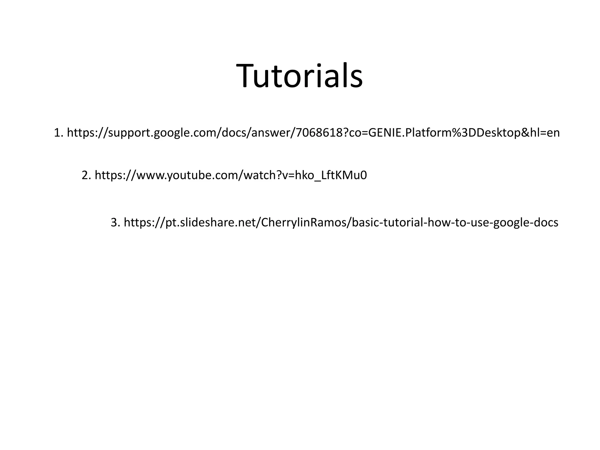 Google docs | PPT