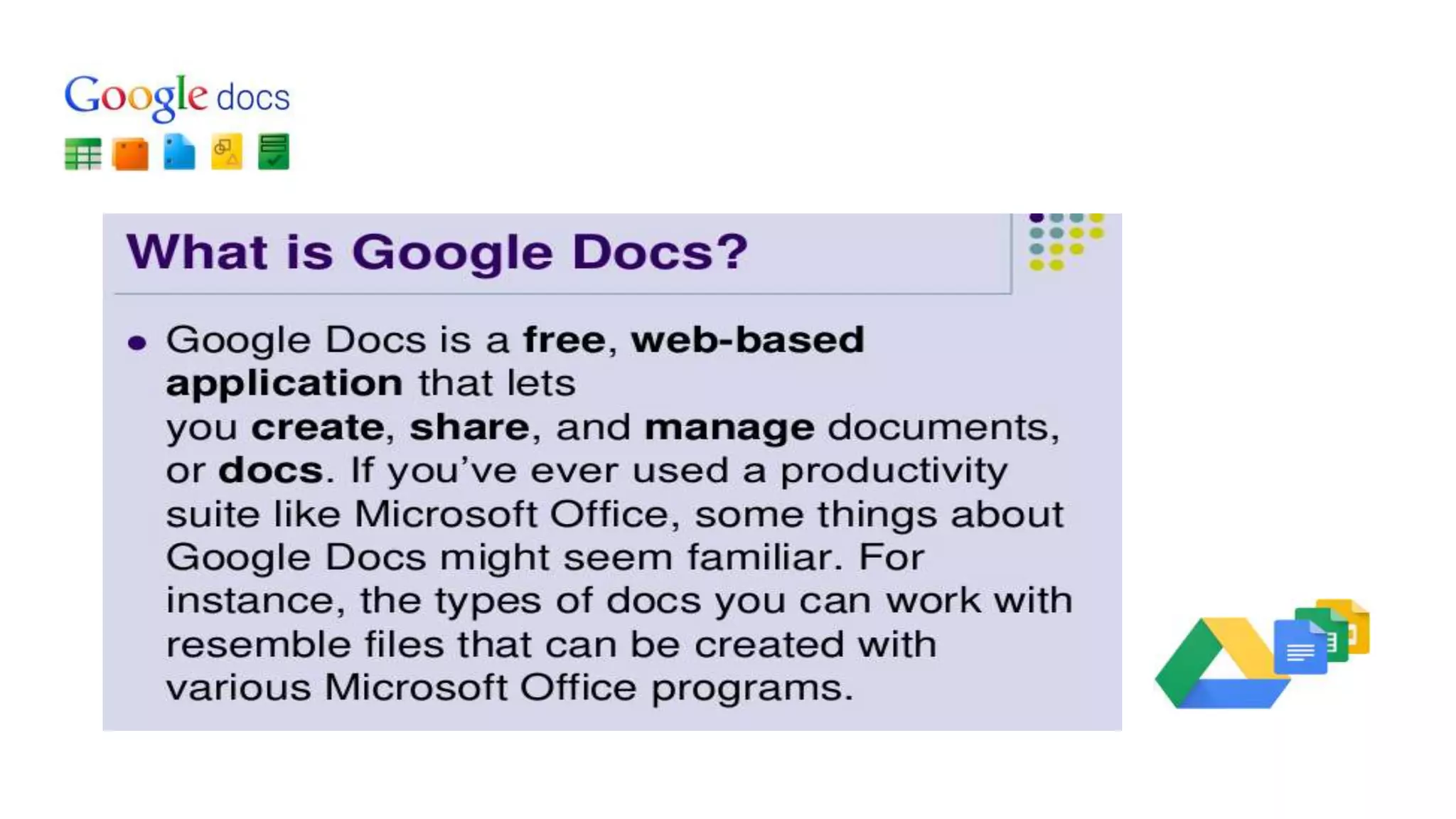 Google docs for beginners | PPTX