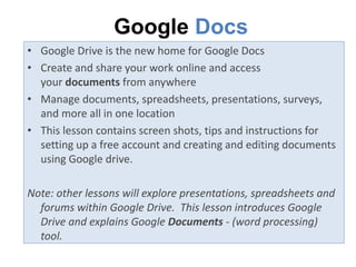 Google DOCS.ppt