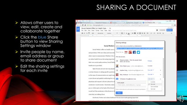 Google docs presentation | PPT