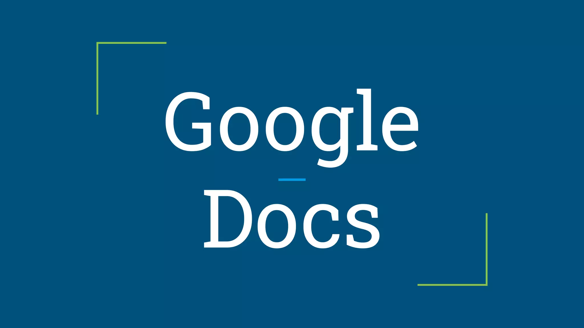 Google Docs Presentation | PPT