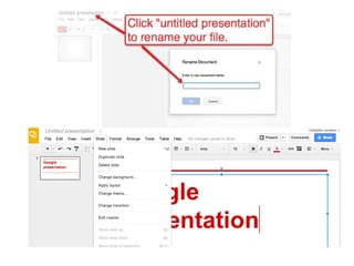 Google docs presentation oct14 | PPT