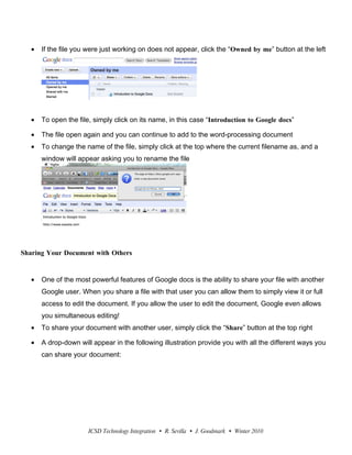 Getting Started with Google Docs | PDF