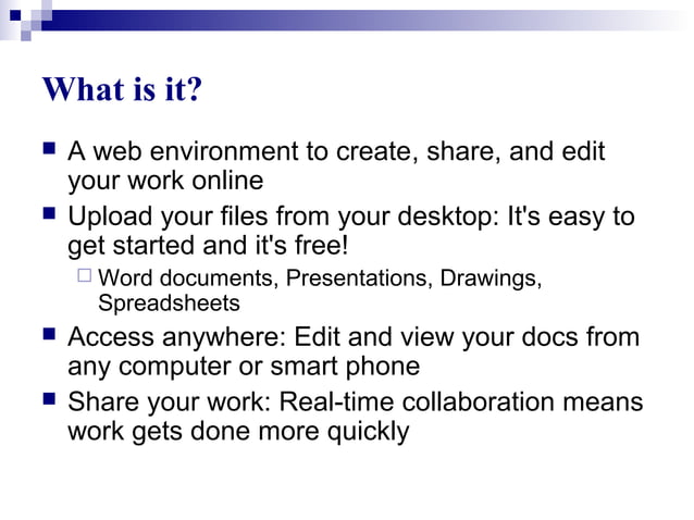 Google Docs workshop | PPT
