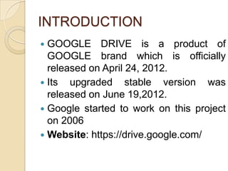 Google drive | PPTX