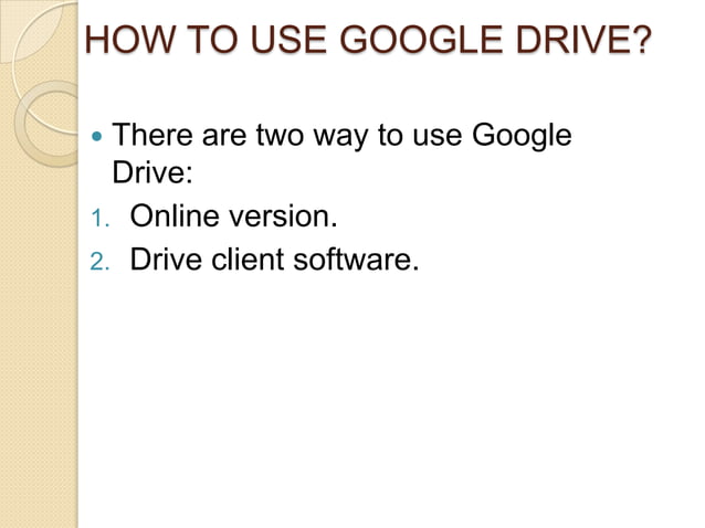 Google drive | PPTX