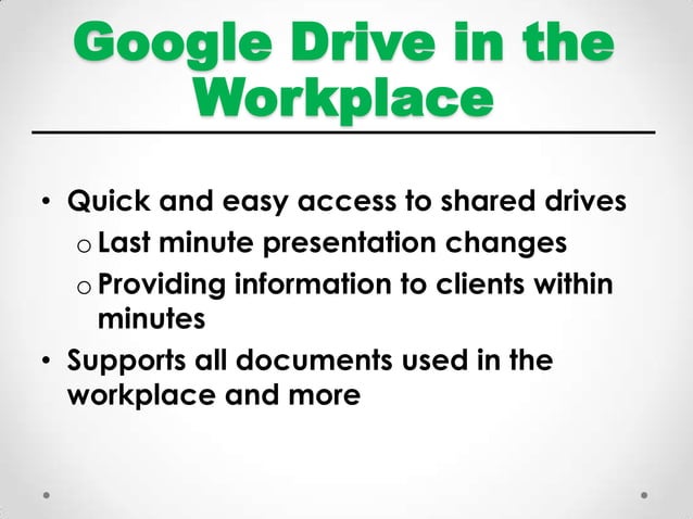 Google drive | PPT