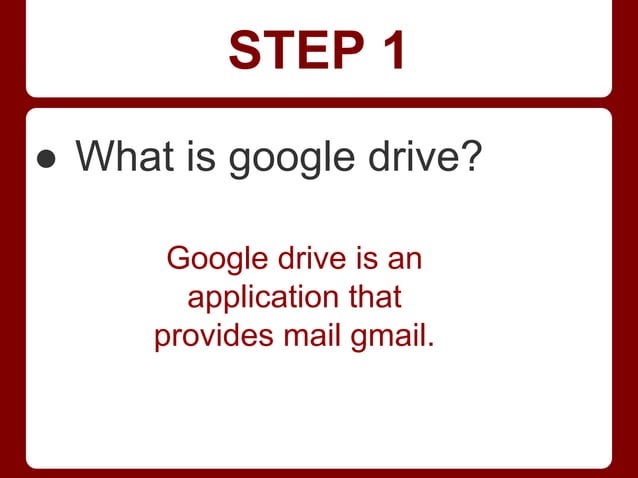 Google drive | PPT