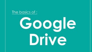 Google drive | PPT