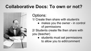Google Drive/Docs for Classrooms - a short introduction | PPTX