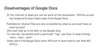 Google drive & docs | PPT