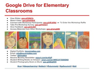 Google Drive for Elementary Classrooms | PPT