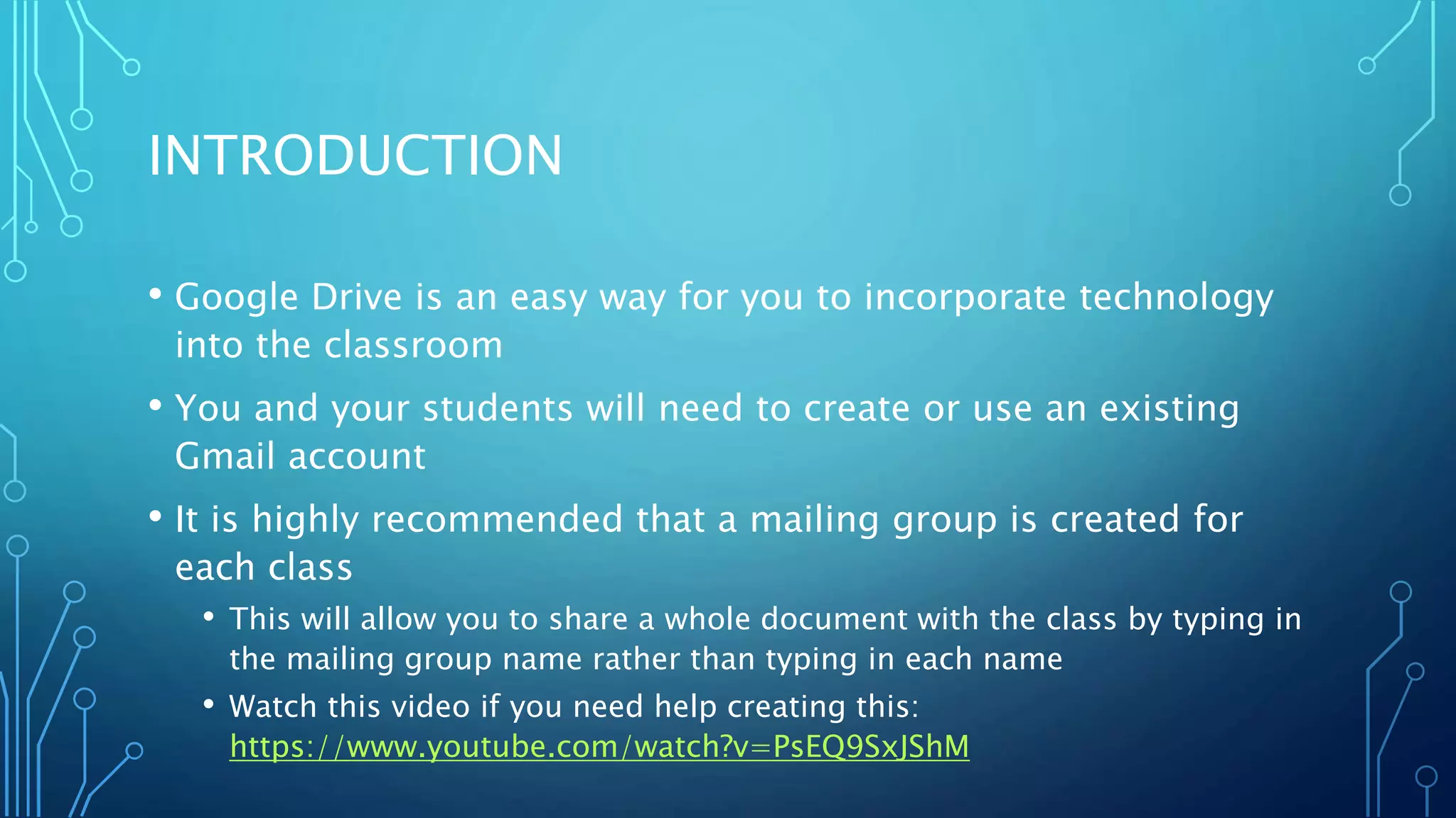 Google drive in the classroom | PPTX
