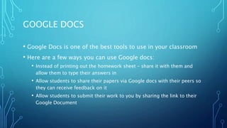 Google drive in the classroom | PPTX