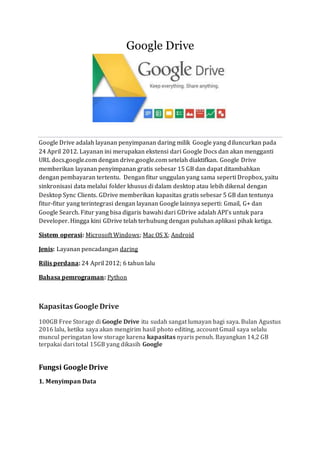 Google drive presentation | PDF