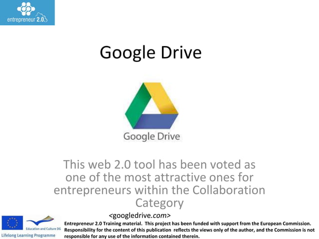 Google drive presentation | PPTX | Shareware and Freeware | Computer Software and Applications