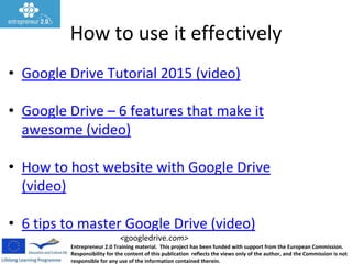 Google drive presentation | PPTX