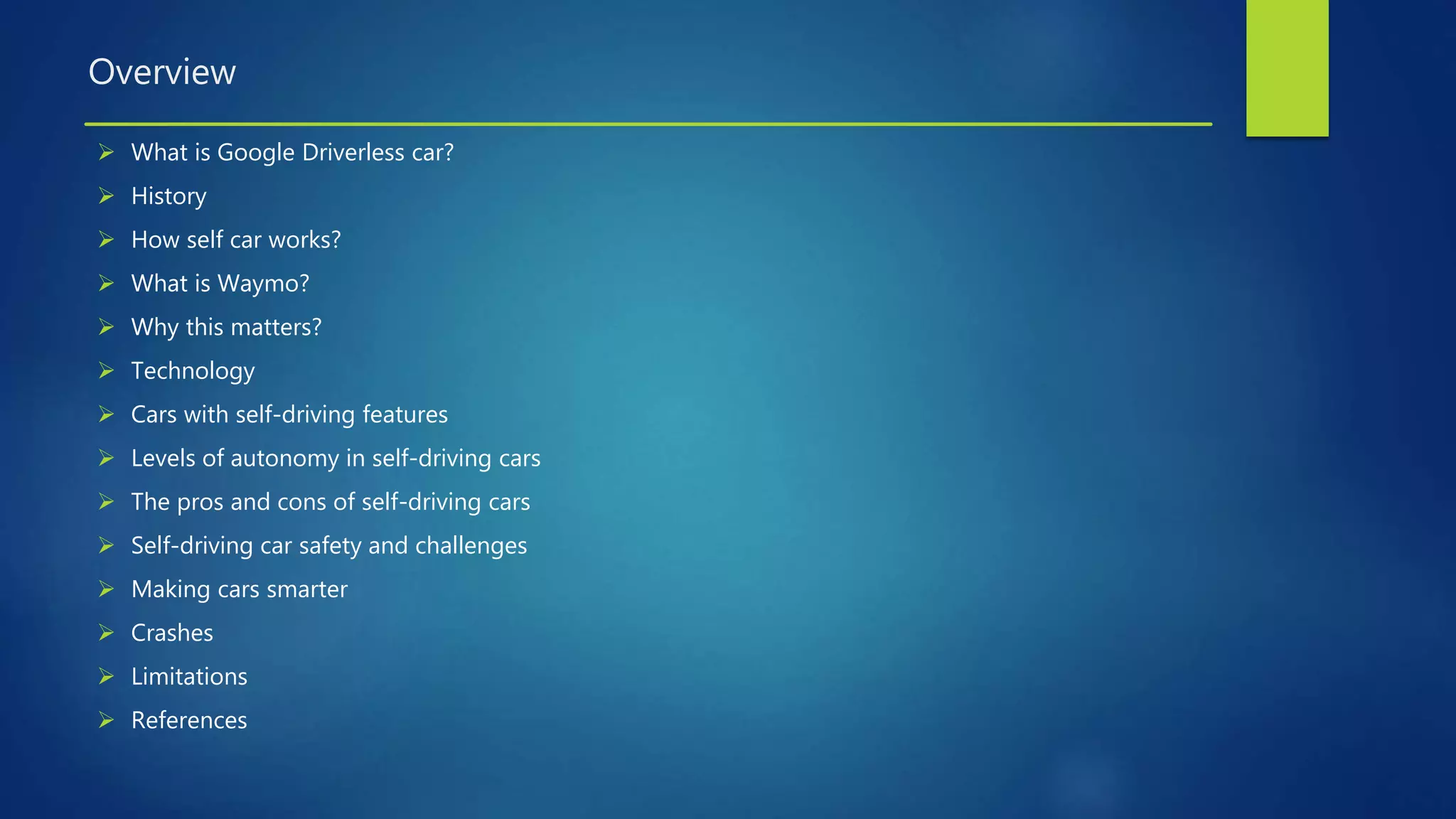 Google Driverless car | PPT