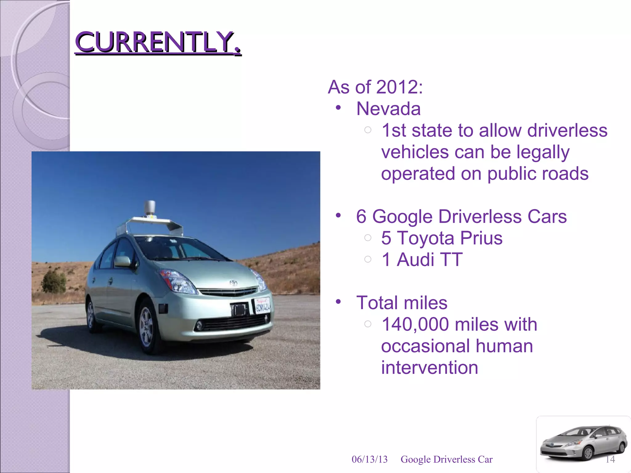 Google driverless cars | PPT